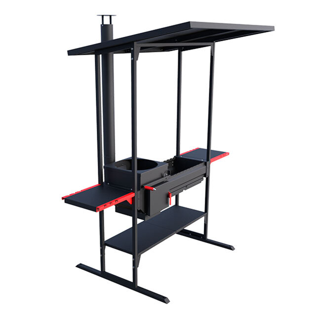 Печь-мангал GRILLVER Искандер-360 «Инклайн Эйр» NEW с крышей