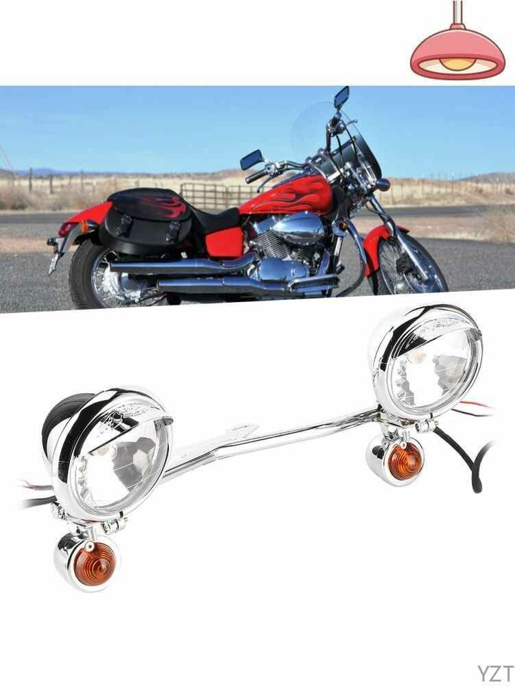 Противотуманная фара для вождения мотоцикла, указатель поворота, 12 В постоянного тока, подходит для Honda Shadow VT750 1100 VTX 1300 1800