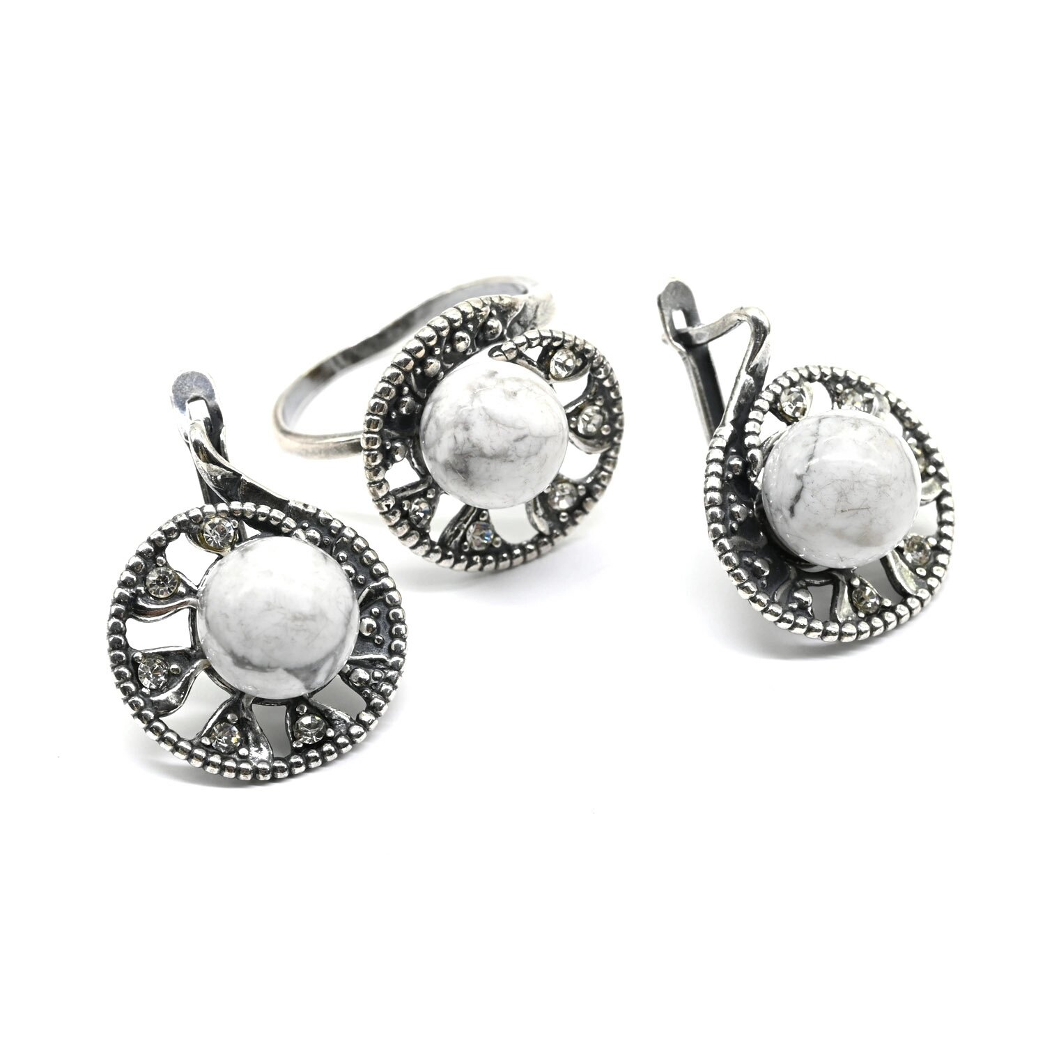 Серьги, кахолонг