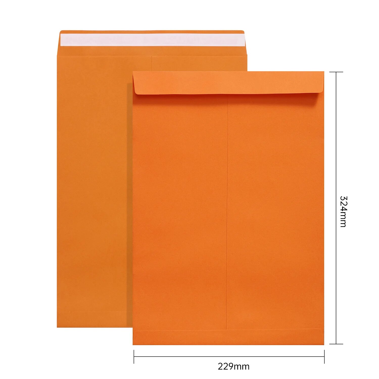 Набор бумажных конвертов 10 шт. Оранжевый, A4 orange