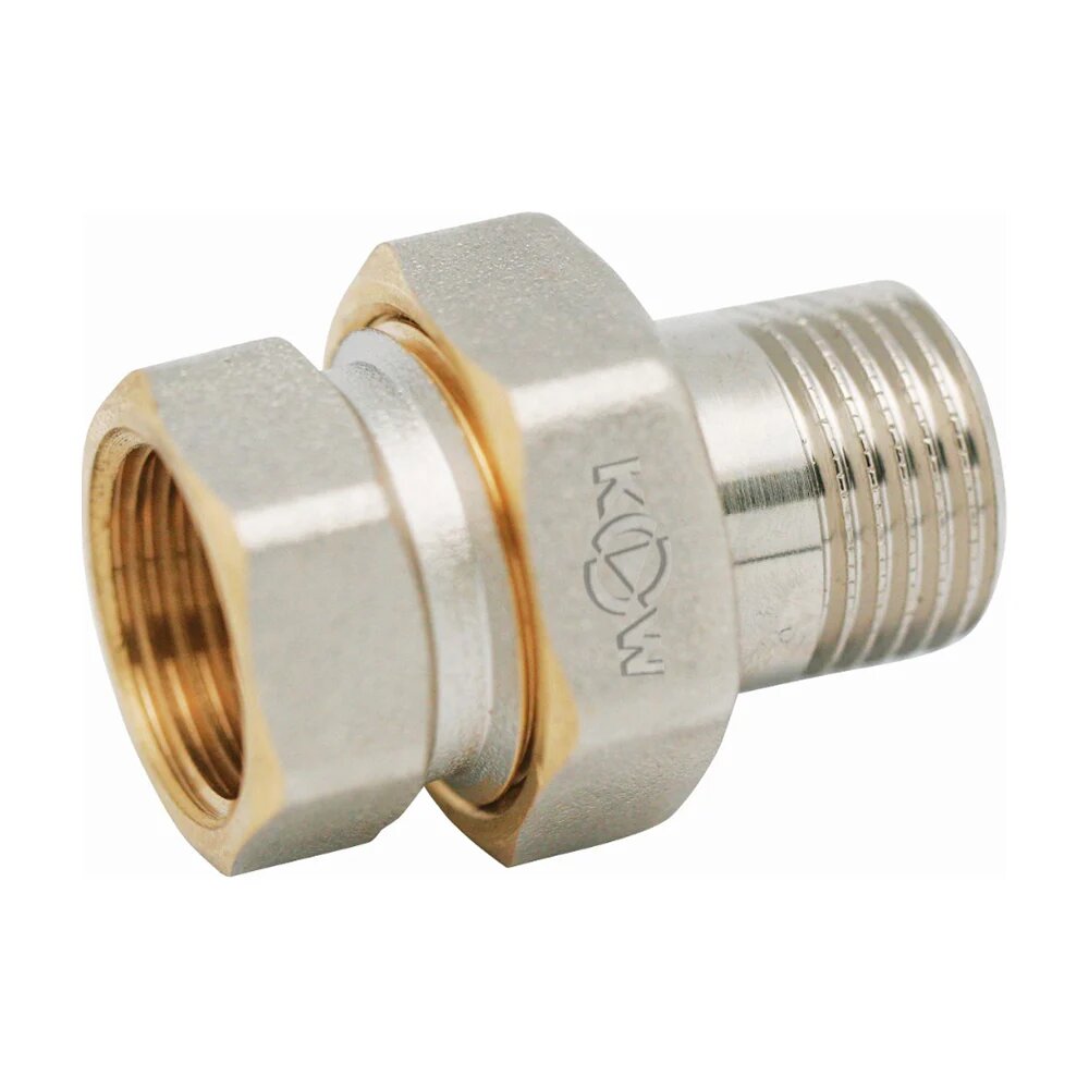 KROMWELL Сгон прямой с накидной гайкой 3/4, внутренняя - наружная резьба, KW.304.05