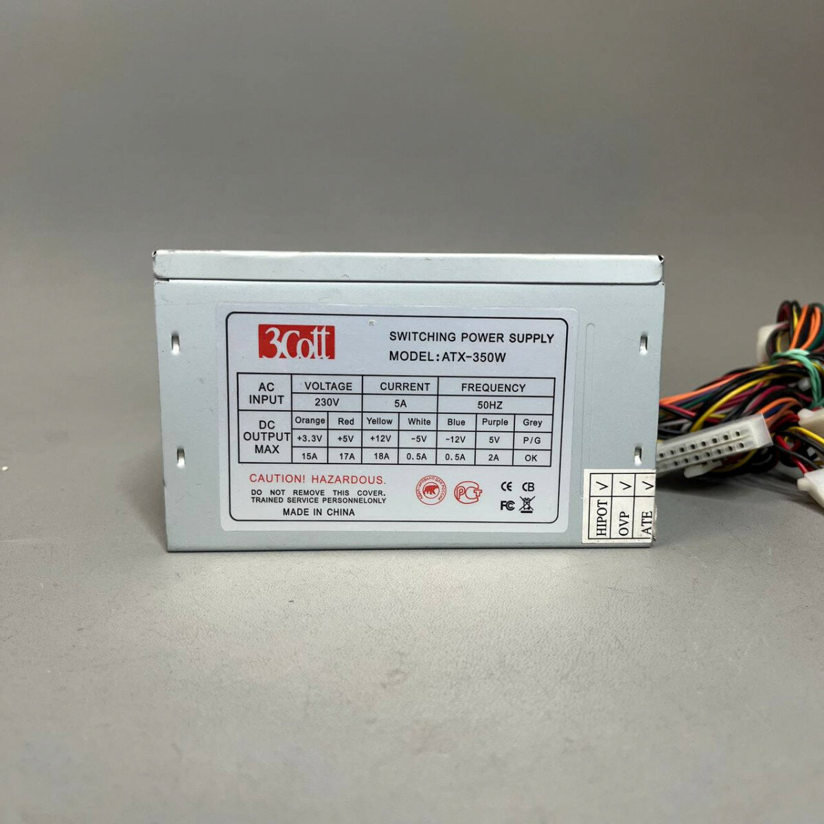 Блок питания 3Cott ATX-350W Switching Power Supply