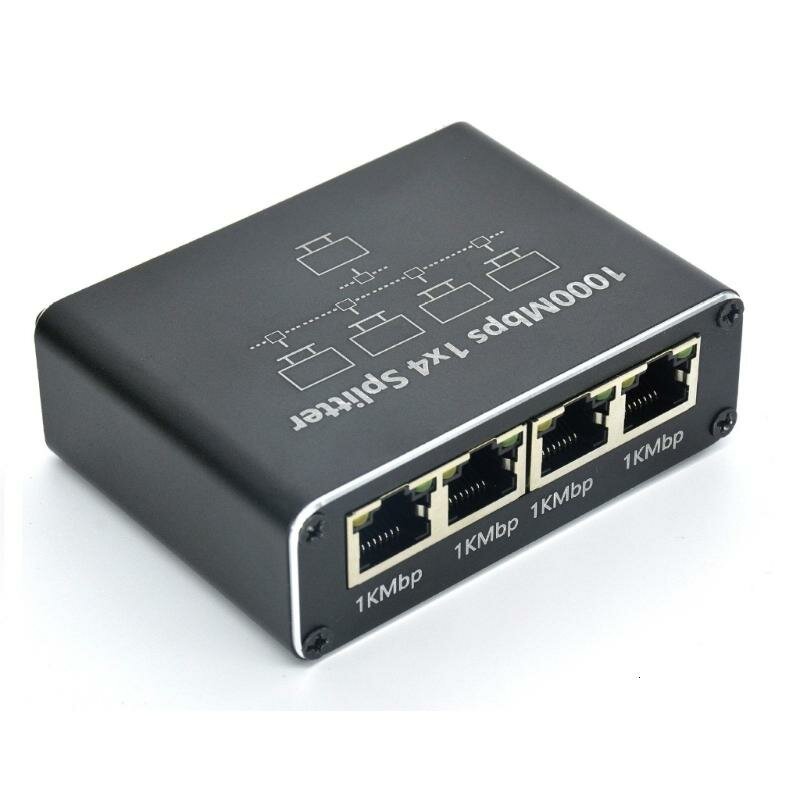 Устройство расширения Ethernet 2/3/4 порта, RJ45, гигабитное, Разделитель от 1 до 4