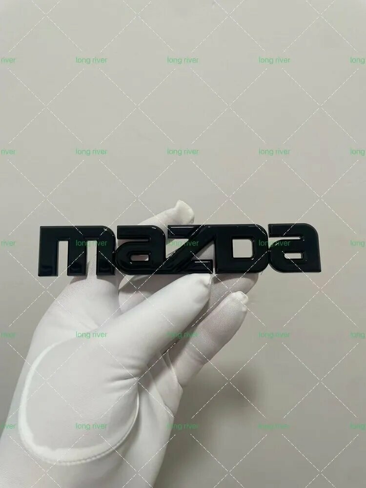 Надпись/Эмблема Мазда для Mazda CX7, Логотип на багажнике, ярко черный