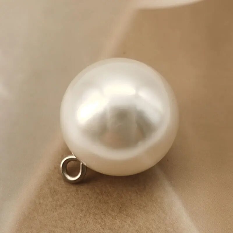 Белые полимерные пуговицы DENGWEIS, 20mm, 10шт
