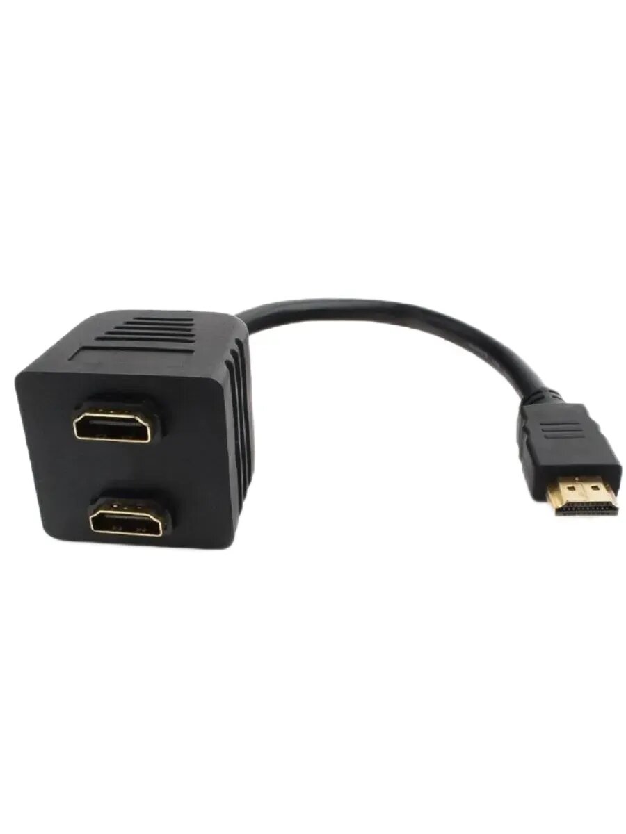 Кабель разветвитель HDMI (M) - 2xHDMI (F), v1.4 20 см