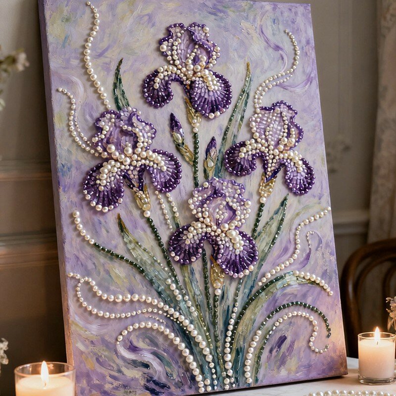 Солнечный цветок DIY Жемчужная живопись Ручная работа Креативный свежий исцеляющий цветочный подарок для друзей и лучших подруг Декоративная живопись