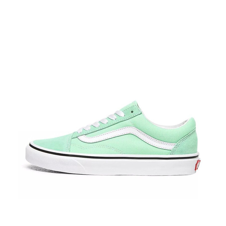 Кроссовки VANS Old Skool, размер EU 35 стопа (22CM), зеленый, — фото 1