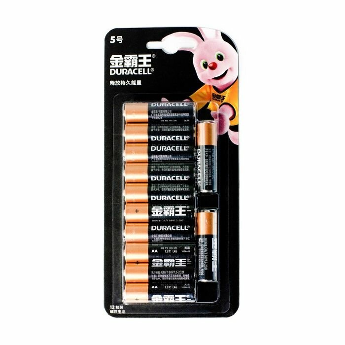 Батарейки Duracell AA, LR6, 1,5V, 12 шт, щелочные, алкалиновые