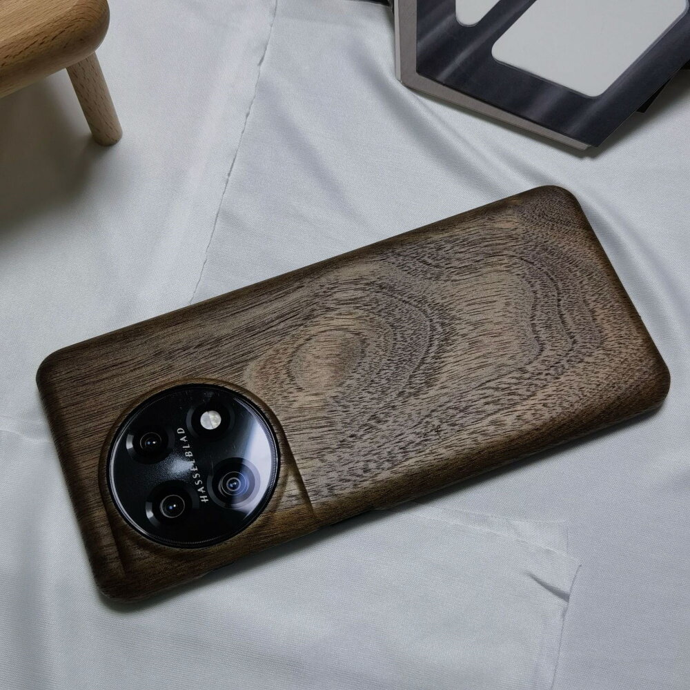 Деревянный чехол Wood Shield для OnePlus 11 Орех