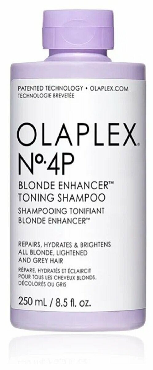 OLAPLEX шампунь N 4P Blonde Enhancer Toning Система защиты для светлых волос, 250 мл