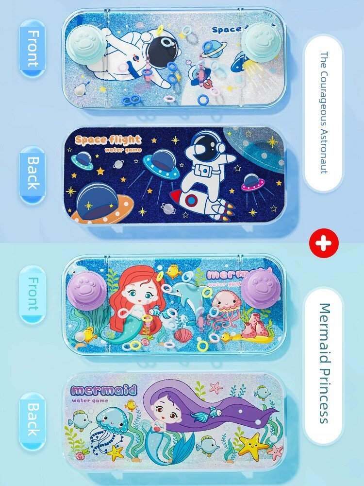 Детская развивающая игрушка-аттракцион «Кольцеброс в воду», игрушка-аттракцион «Кольцеброс в воду» для малышей, ручной