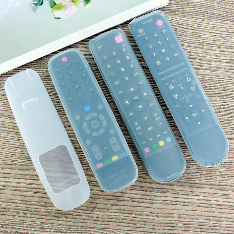 ✅Защитный чехол для телевизора, силиконовый чехол для пульта, прозрачный чехол для пульта, водонепроницаемый чехол для пульта кондиционера, антиударный, новый стиль