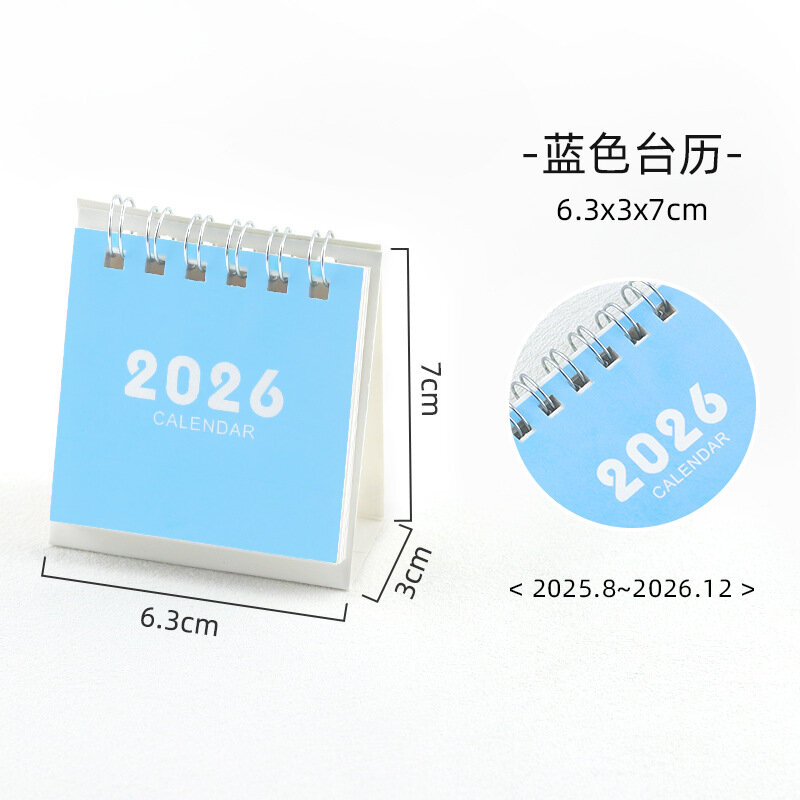 2026 Настольный календарь-планировщик, простой свежий настольный календарь, мини-настольный креативный блокнот, оптовая продажа