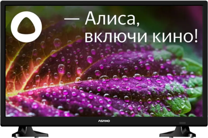 Телевизор LED Asano 24LF8010T, Smart TV, черный