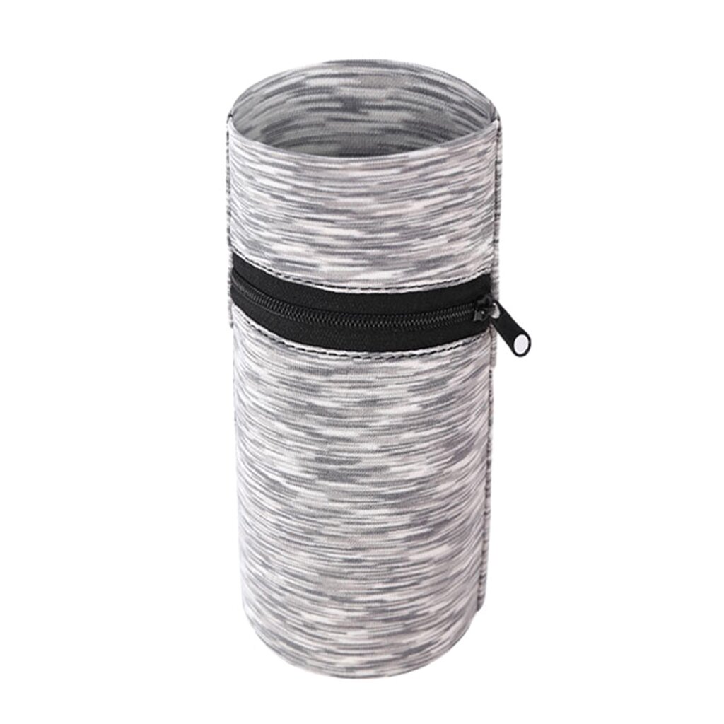 Сумка для фитнеса на открытом воздухе для бега, спортивная сумка для ночного бега, высокоэластичная защита запястья, сумка для рук-серые и белые полосы