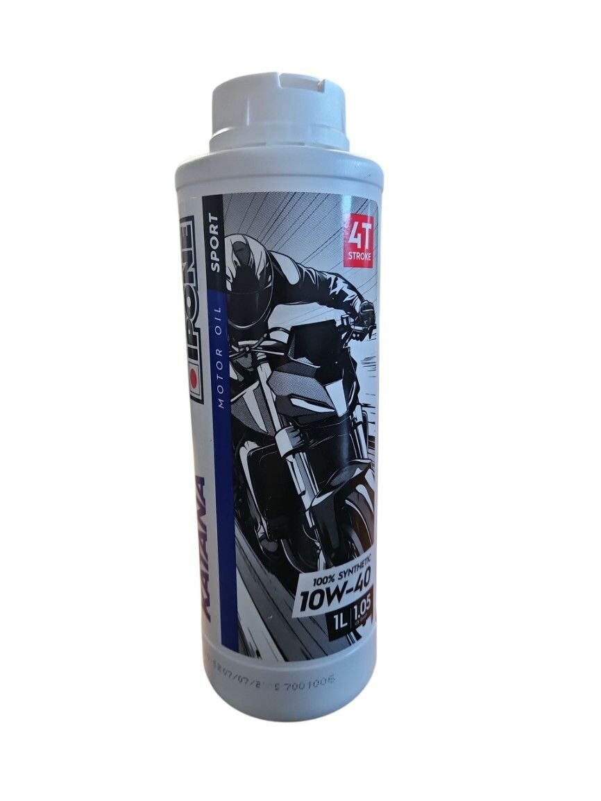 Моторное масло IPONE 4Т KATANA SPORT, синтетическое, 10W40, 1 л