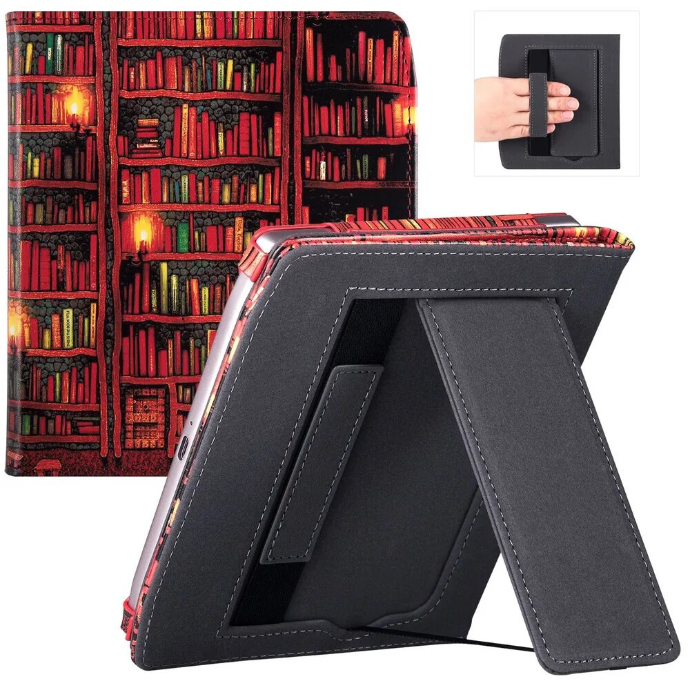 Чехол для Pocketbook 700 Era и Pocketbook 700 Era Color e-Reader (2024 выпущен) - Кожаный чехол из полиуретана с автоматическим сном/пробуждением