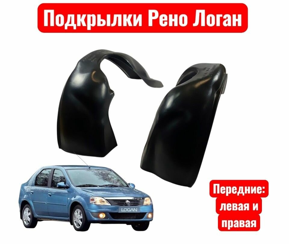 Подкрылки Рено Логан передние