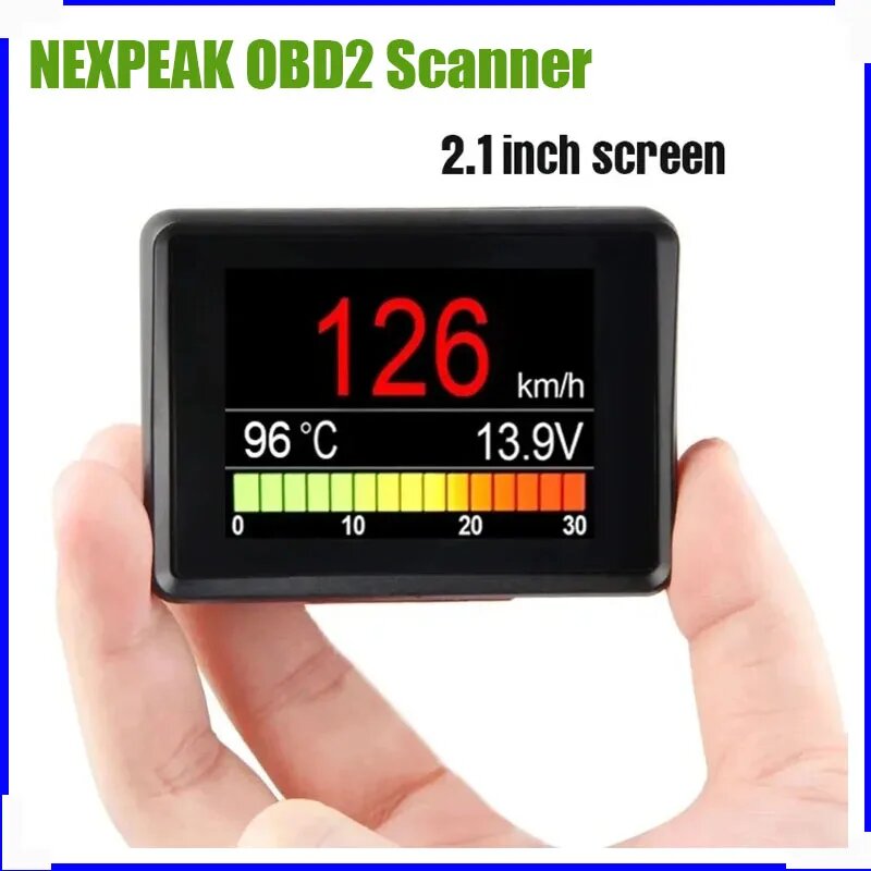 Бортовой компьютер NEXPEAK OBD2 A203, цифровой автомобильный компьютер A203, дисплей для отображения данных о поездке, скорость, расход топлива, температура, OBD2 сканер.
