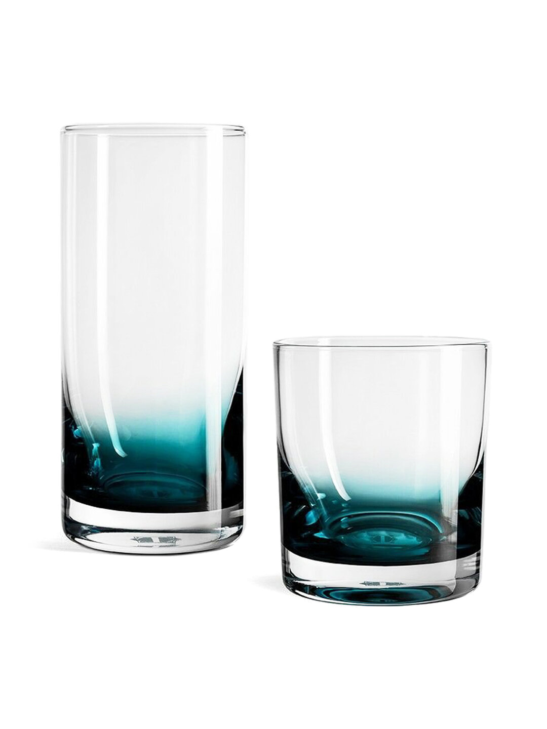 Бокалы Togas "Риордан", хрустальное стекло, бирюзовые, 250мл, 2 шт