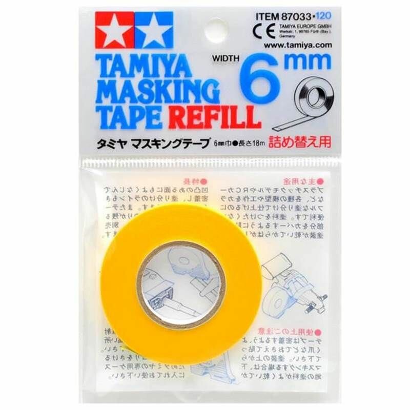 Tamiya Covering tape для моделирования, маскирующая лента для покраски и аэрографии моделей 1/2/3/6/10/18 мм, набор малярного скотча для точного маскирования и детальной отделки