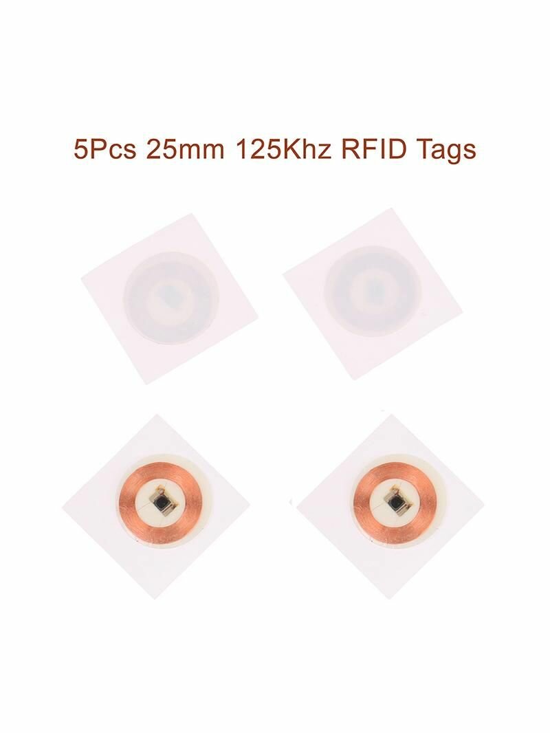 5шт 25 мм 125 кГц RFID-метки TK4100 записываемые наклейки бесконтактные карты