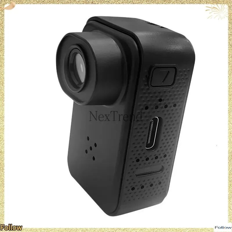 Мини камера NexTrend 1080P 60FPS, Черный, Экшн-камера для съемки приключений
