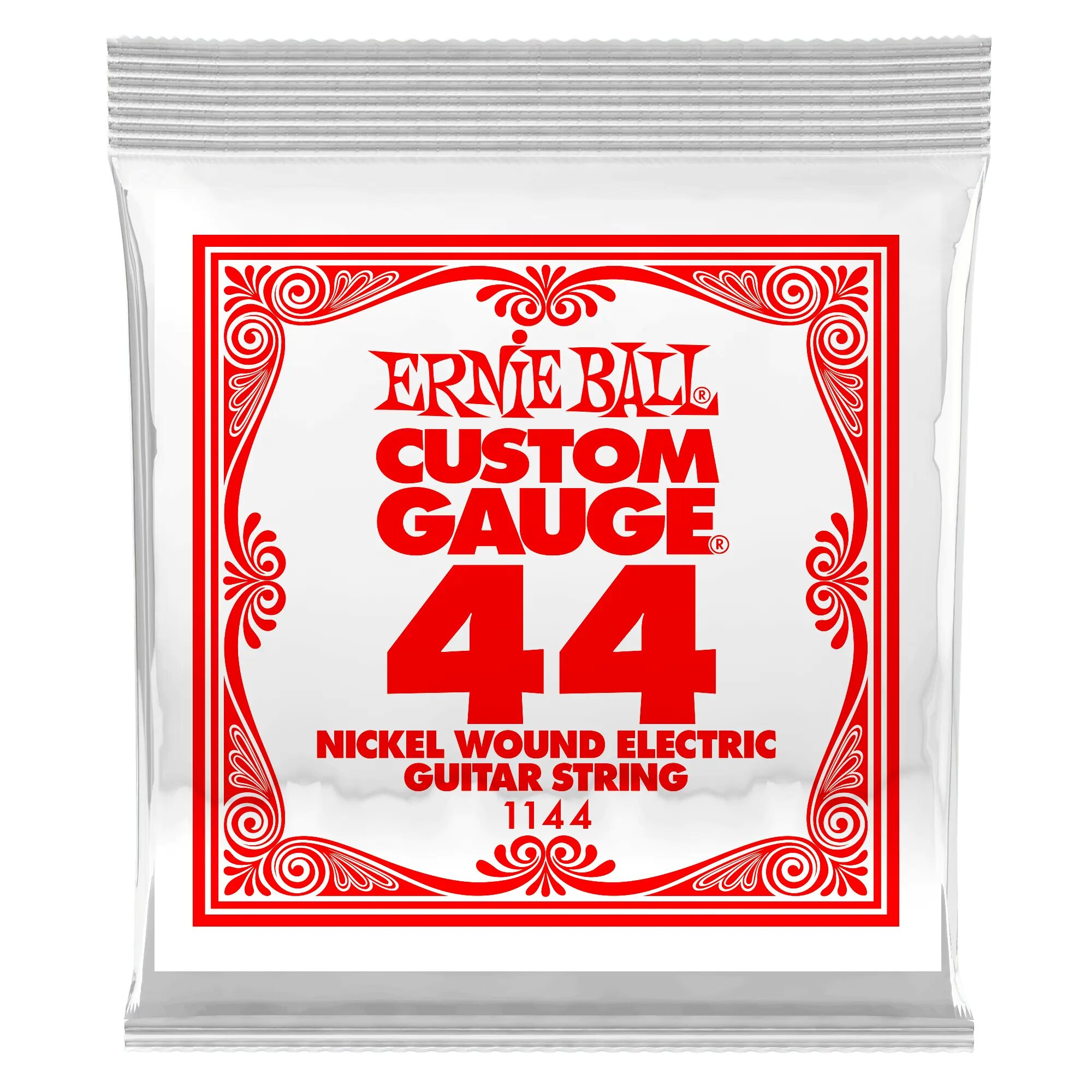 Струна для электрогитары Ernie Ball P01144 Custom gauge, сталь никелированная, калибр 44