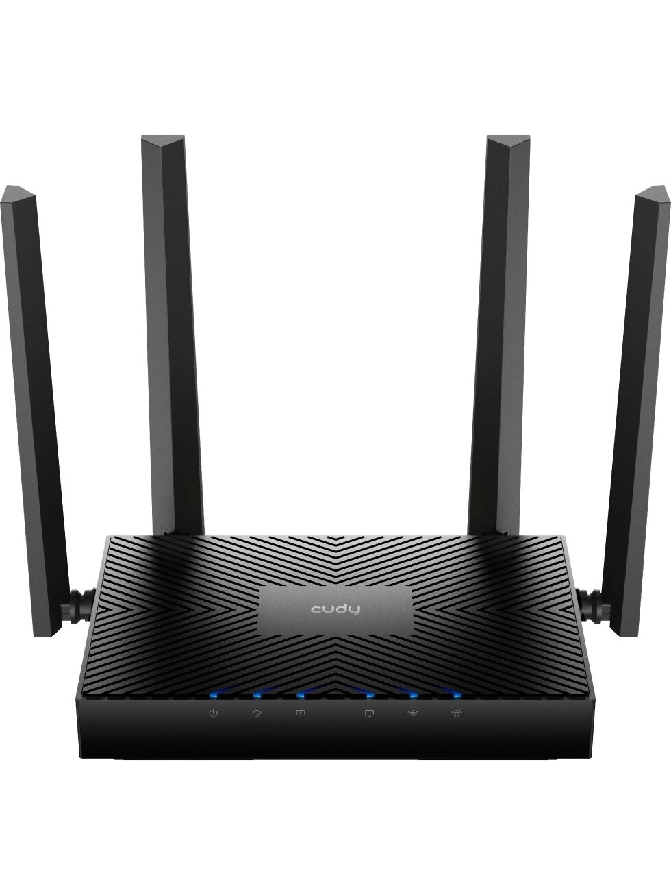 Wi-Fi роутер CUDY WR3000E, Wi-Fi 6, AX3000, 2.4/5ГГц, 4 LAN, черный