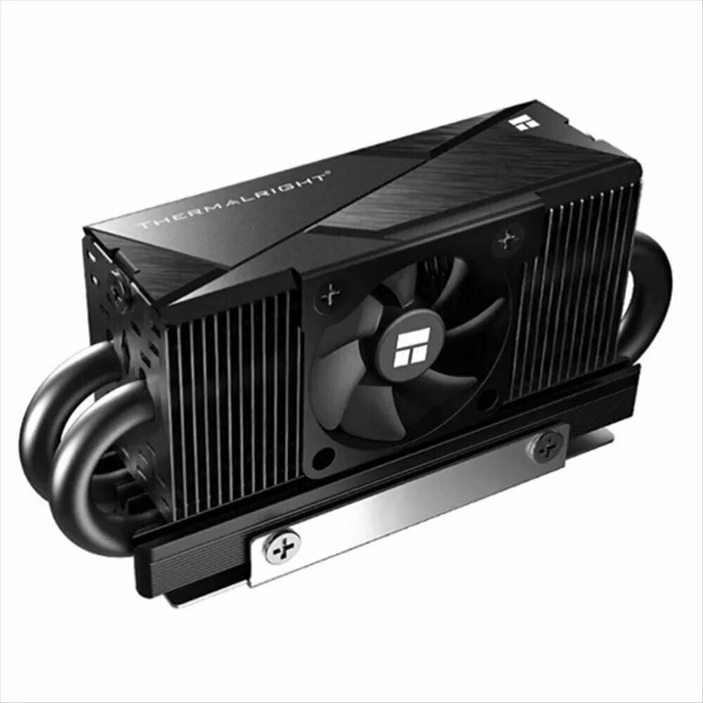 10 2280 PRO Охладитель твердотельного накопителя с 4 тепловыми трубками для радиатора PCIE5.0 M.2 SSD с 4контактным вентилятором с ШИМ (черный)