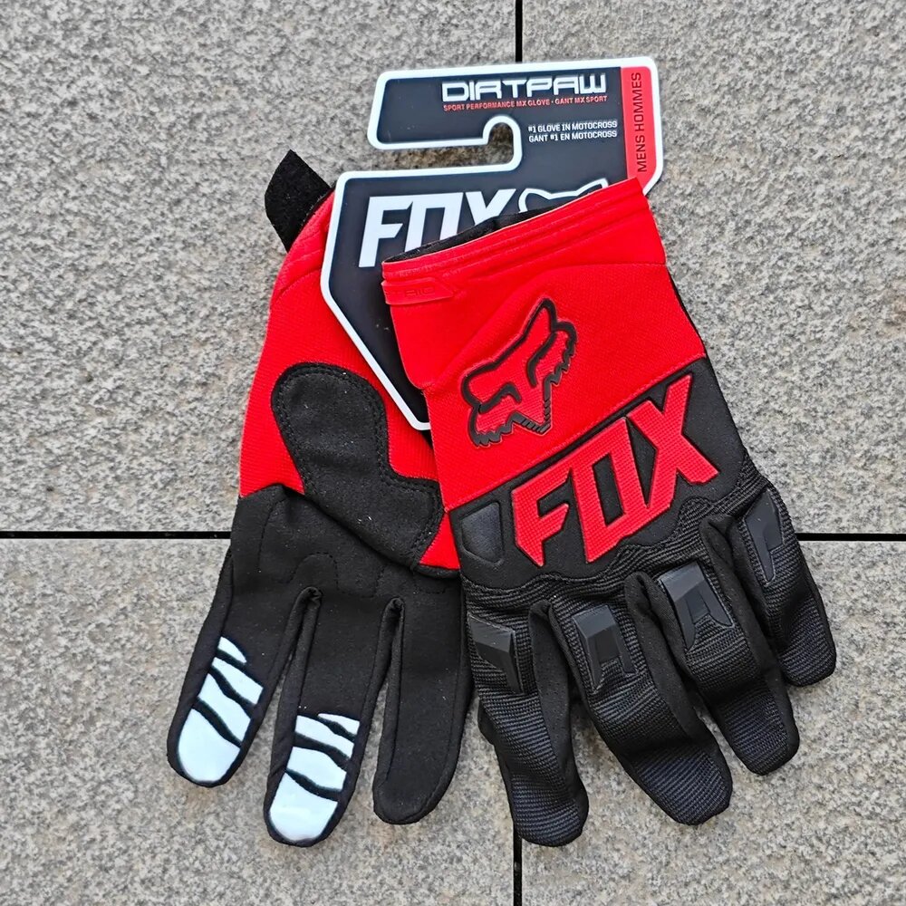 Мотоперчатки FOX Dirtpaw Sport Red/Black для мотокросса, защита рук