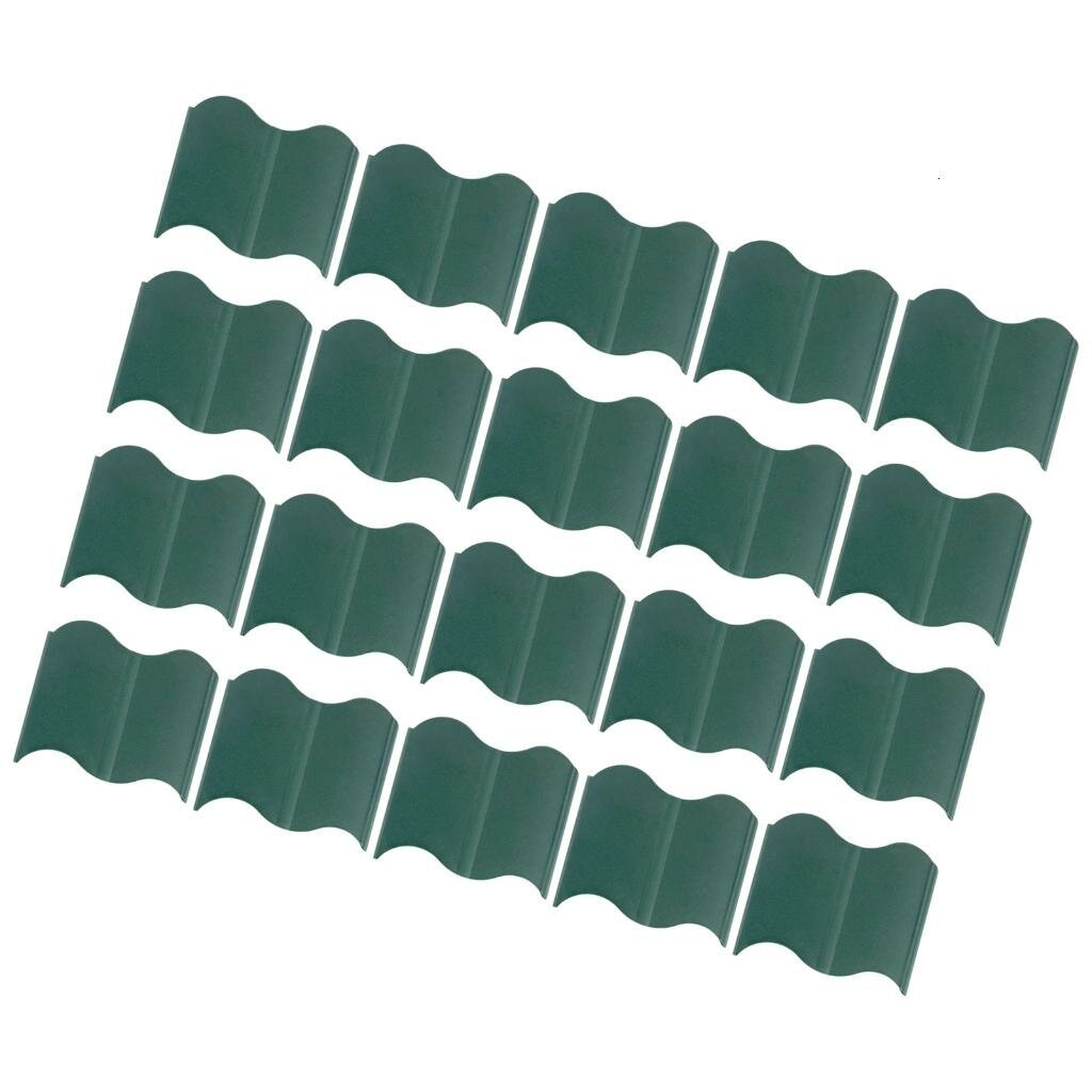 20 листов, декоративная изоляционная доска для садового ограждения без сращивания-зеленый