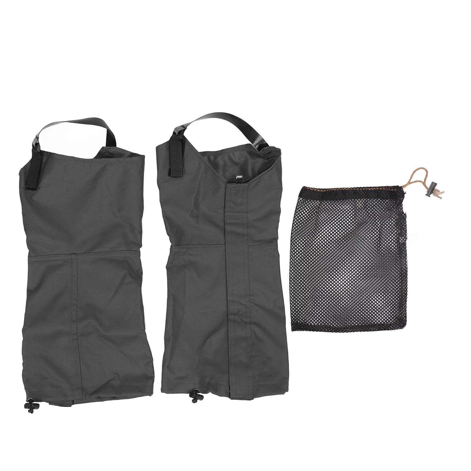 Одна пара зимних гетр, водонепроницаемых унисекс, 600D Ripstop Oxford, чехол для походных ботинок, для зимнего отдыха на природе, черного цвета