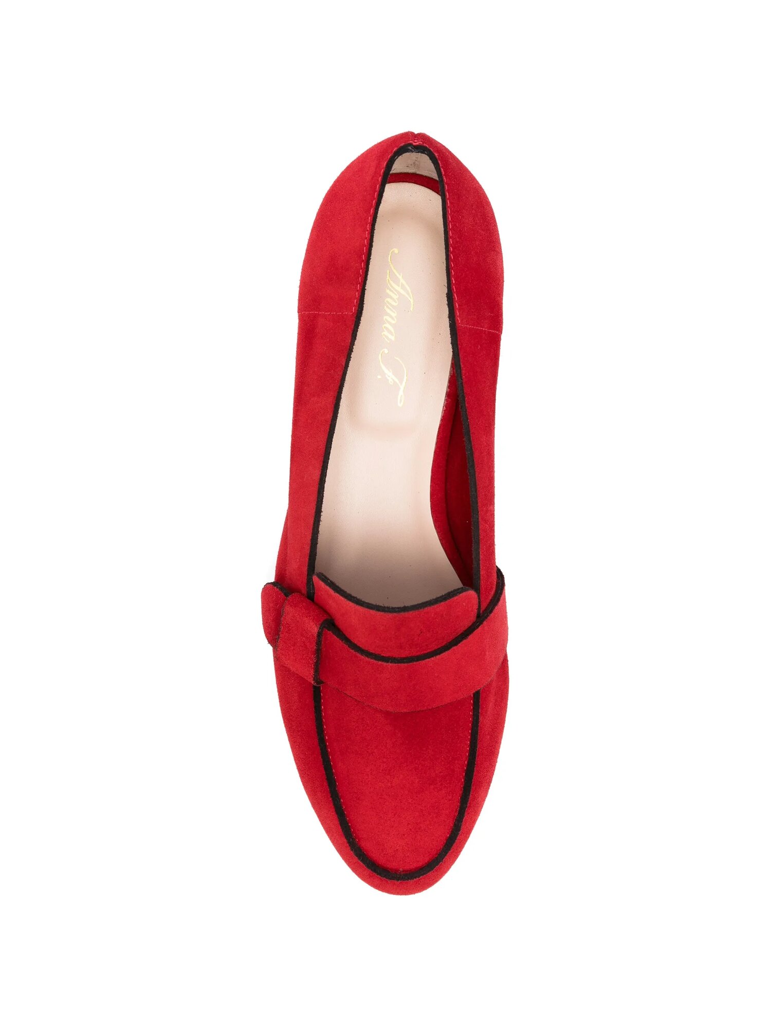 Лоферы Anna F. Suede loafers, размер 40, red — фото 1