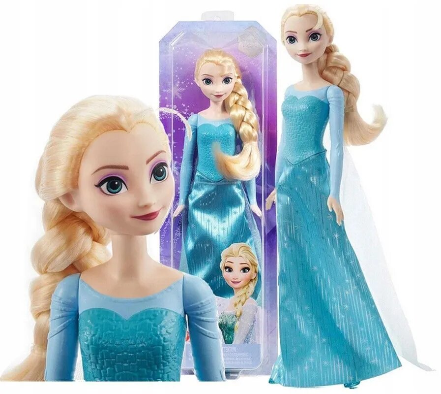 Кукла Mattel Disney Princess - Эльза в блестящем платье из Холодное сердце - Дисней Принцессы HLW47