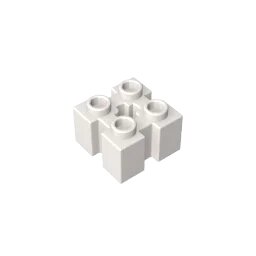 Конструктор gobricks 2x2 Белый (090)