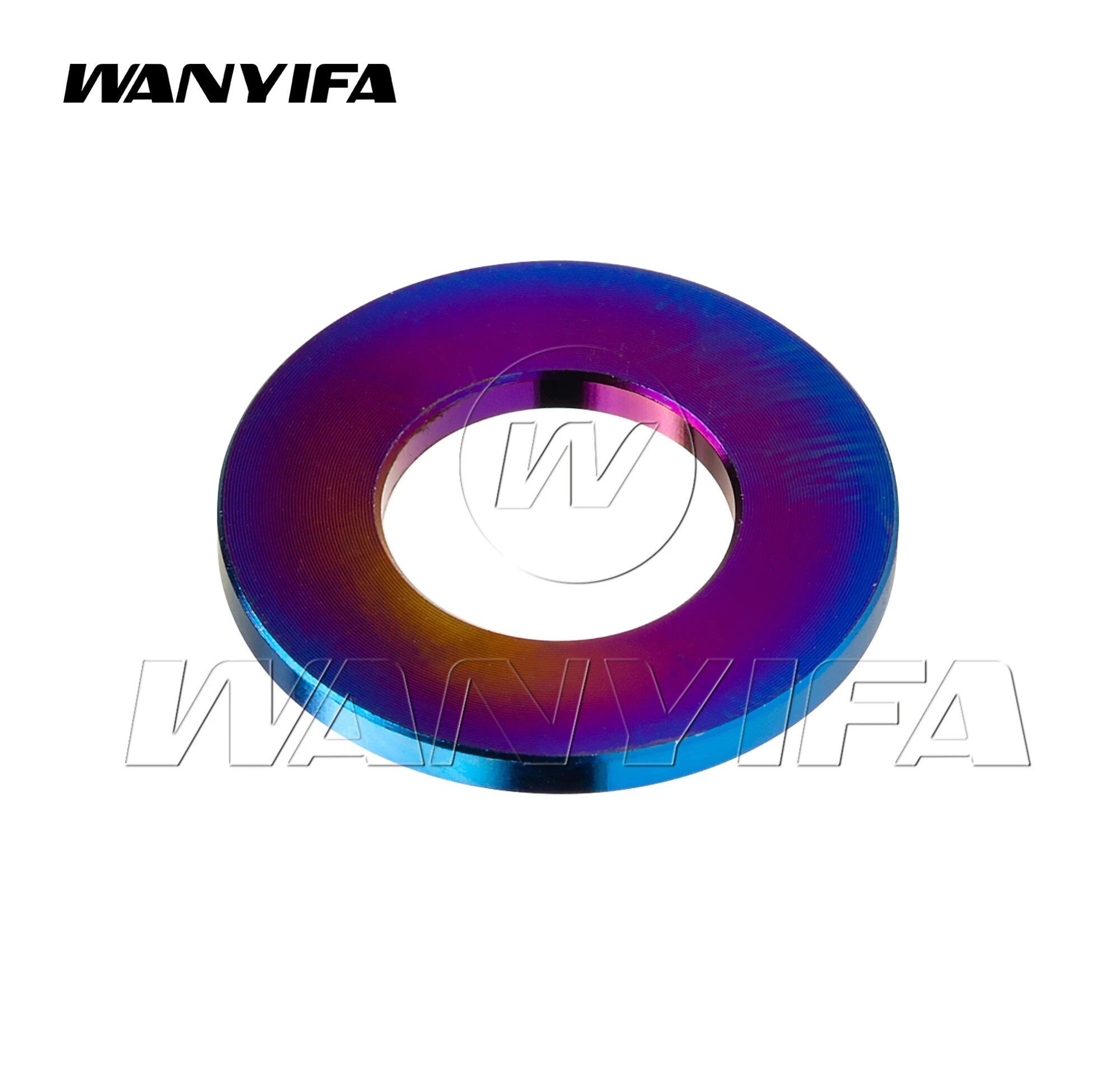 Титановая шайба M4 Burn blue Wanyifa