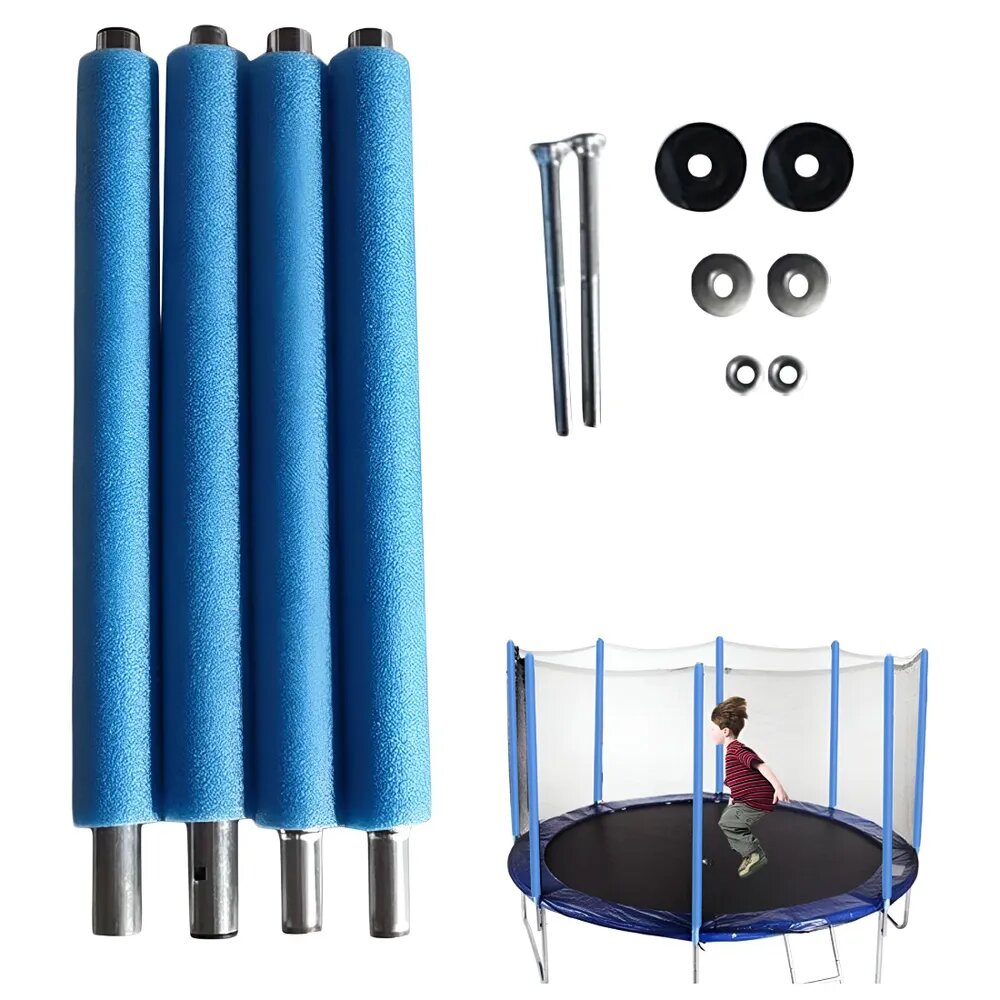 BESTSKY Комплект стоек для батута 6-16 футов с амортизирующими чехлами (176 см).