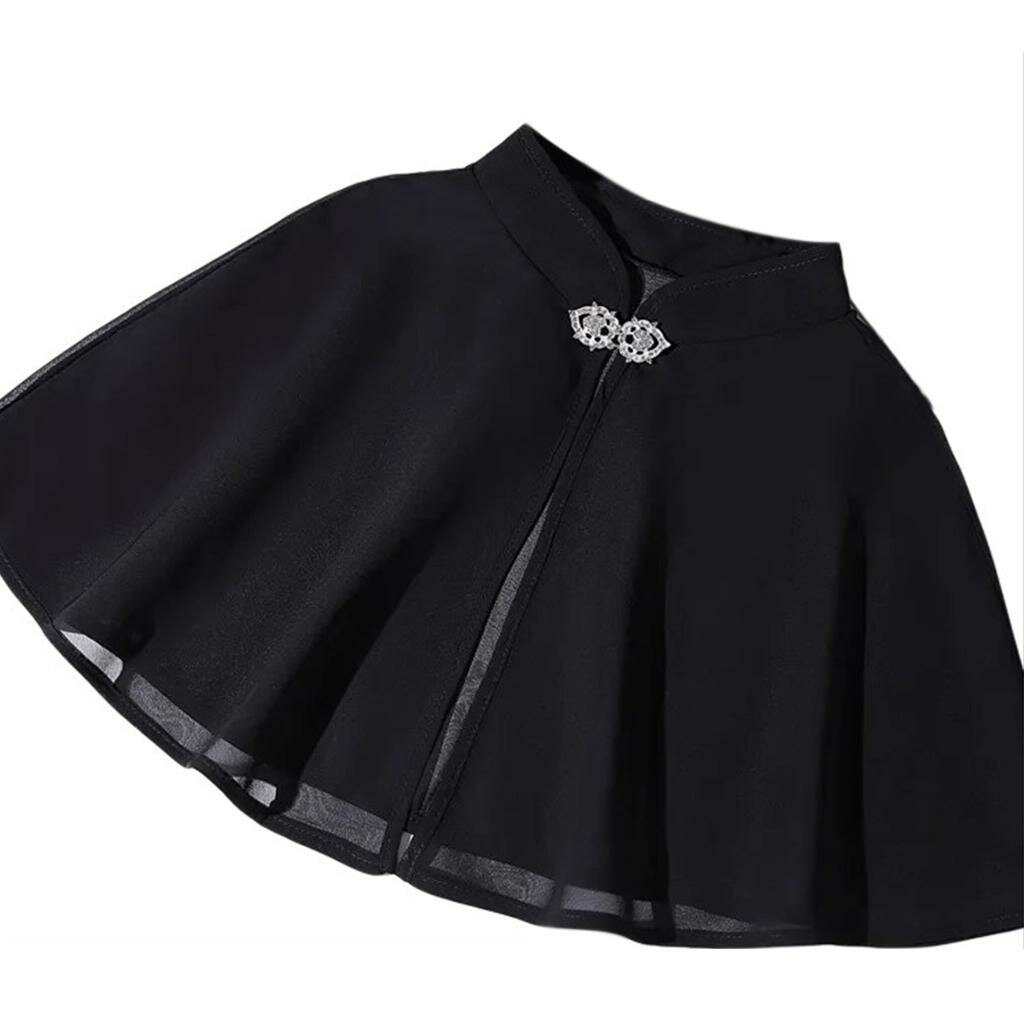 Винтажный плащ для весеннего коктейльного платья, Черный