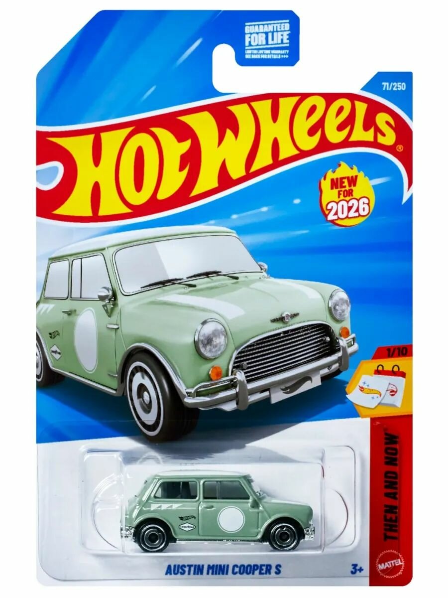 JJH39 Hot Wheels машинка металлическая игрушка коллекционная масштабная модель Austin Mini Cooper S кейс 2026