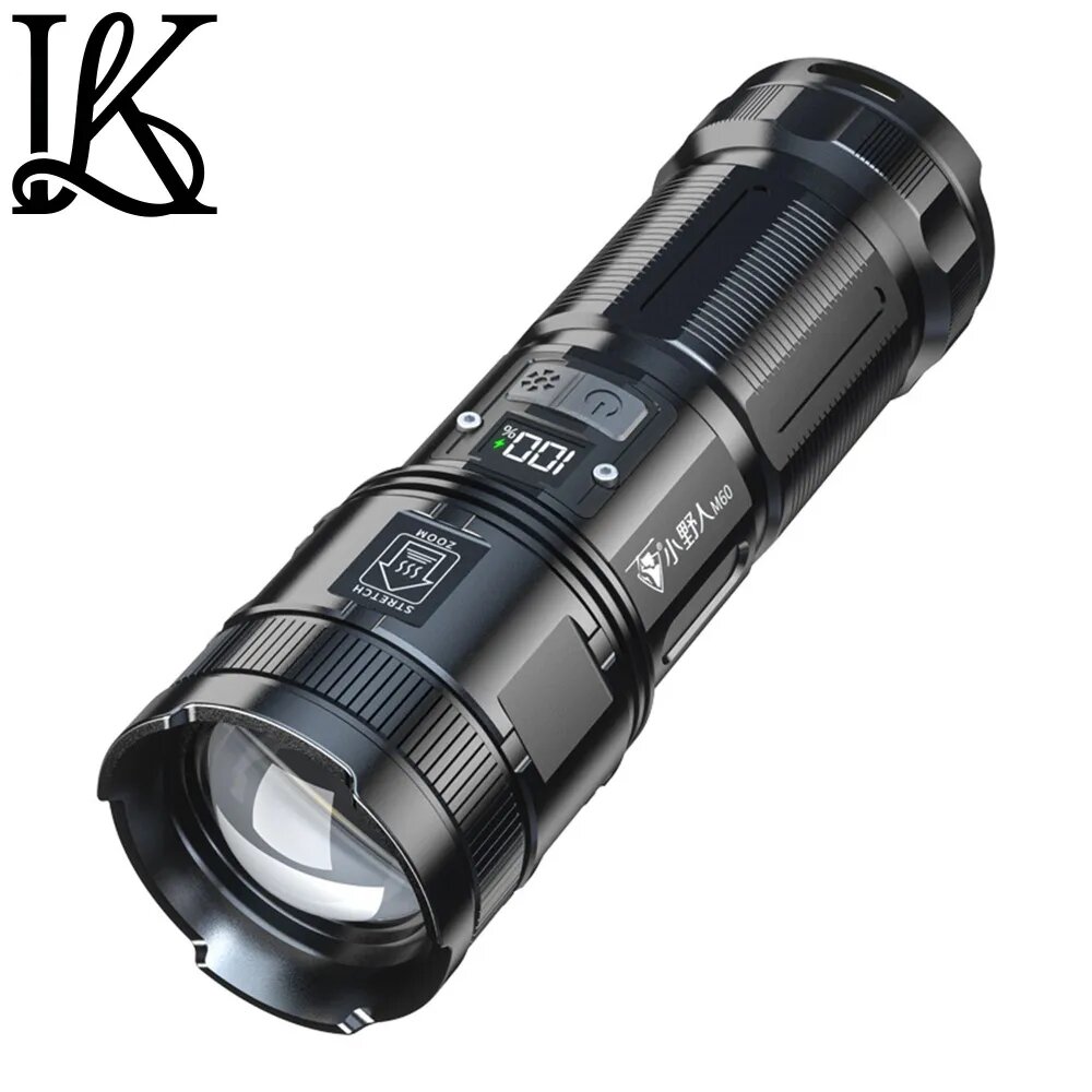 Фонарь ручной LED CREE T6-WC 3500Lm, ударопрочный, влагозащита, Zoom фокусировка, бронза