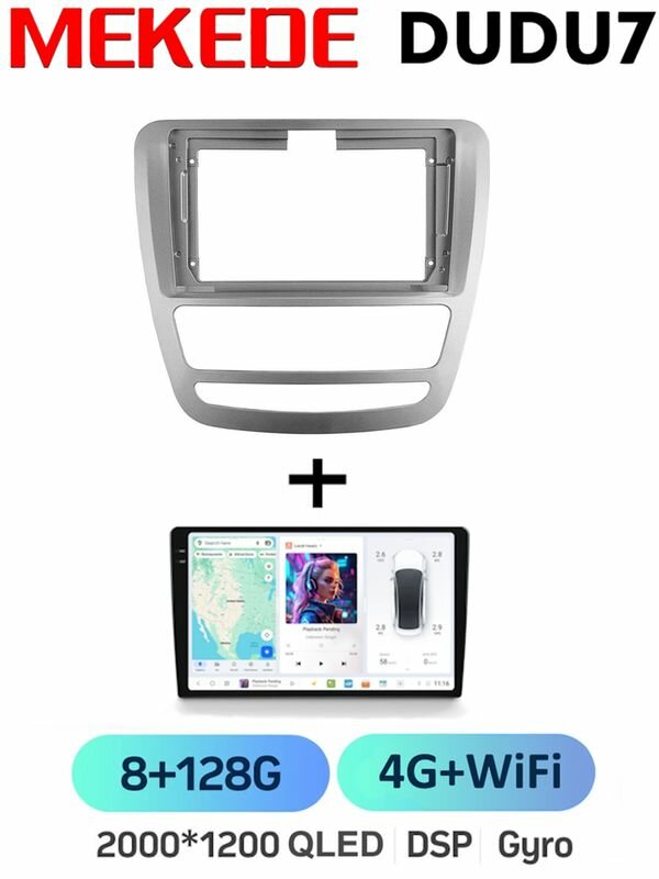 Магнитола 9" Mekede DUDU7 8/128 Gb для JAC T6 1 2015-2021 carpay Android