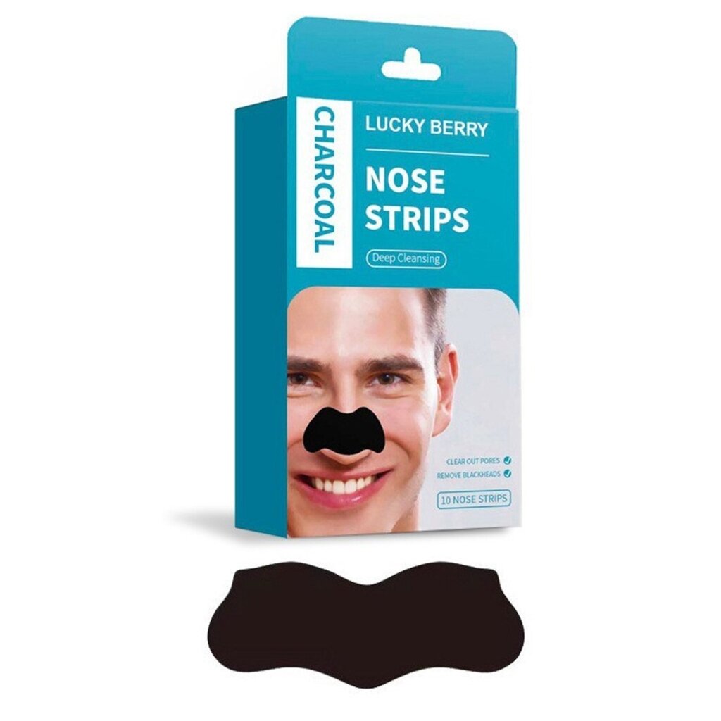 Полоски Для Удаления Угрей, Глубоко Очищающие Полоски Для Носа с Мгновенным Очищением Пор Натуральными Угольными Полосками Для Носа Унисекс