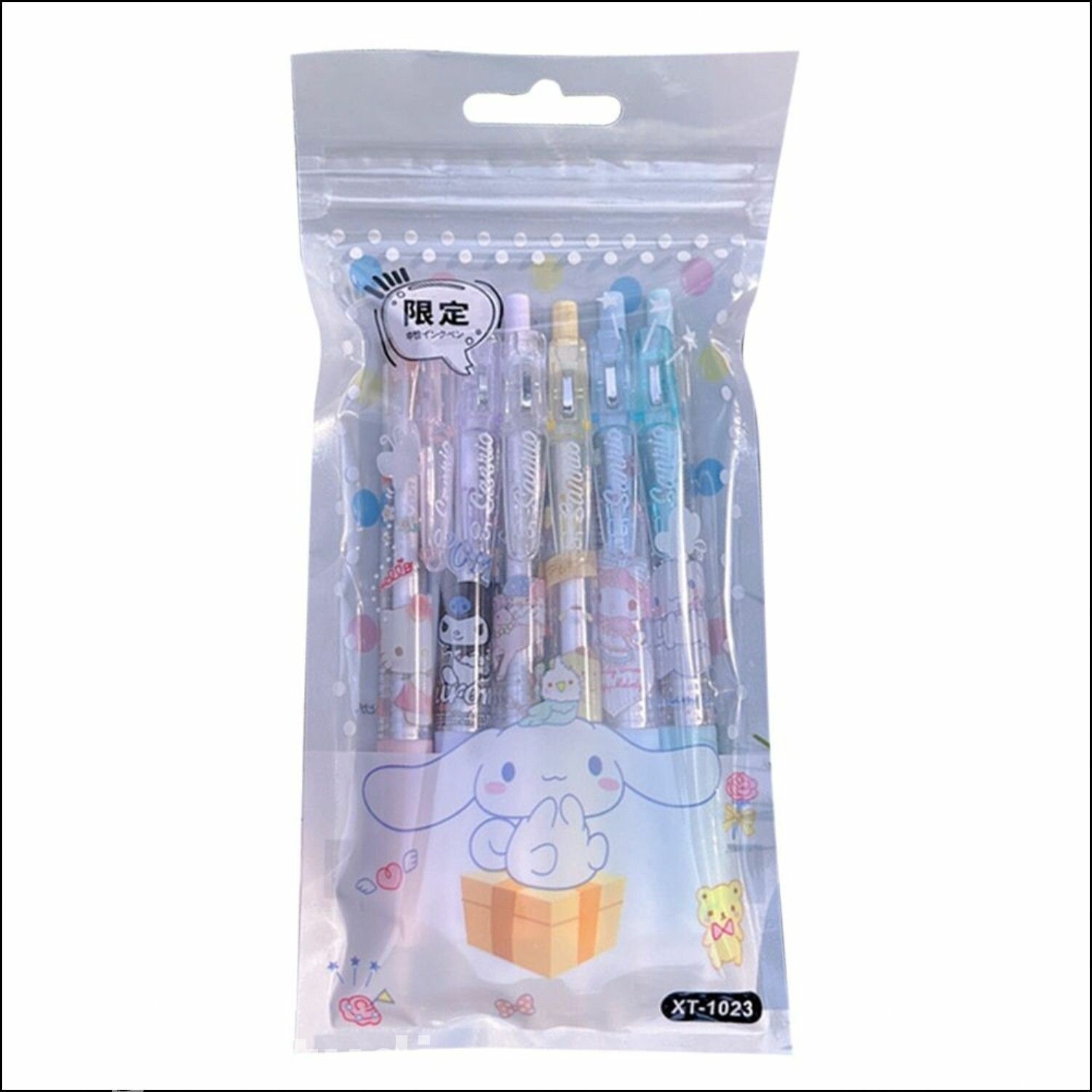 Китайские ручки KC черные, 6 штук, бестселлер