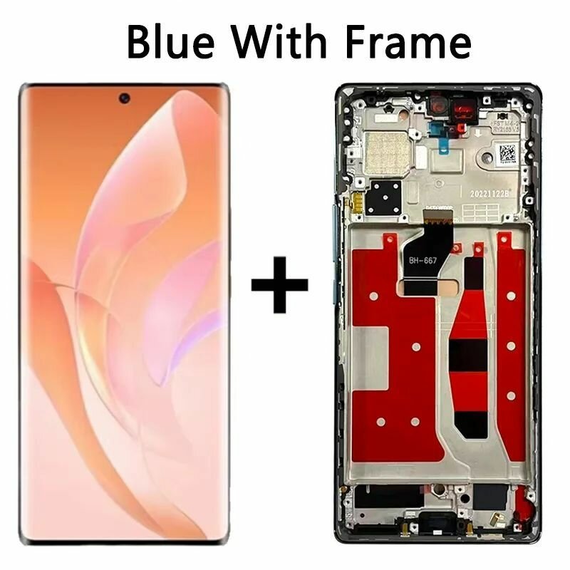 6.67 дюймов OLED для Honor 70, FNE-AN00, FNE-NX9, LCD дисплей с рамкой, сенсорный экран, панель дигитайзера, черный