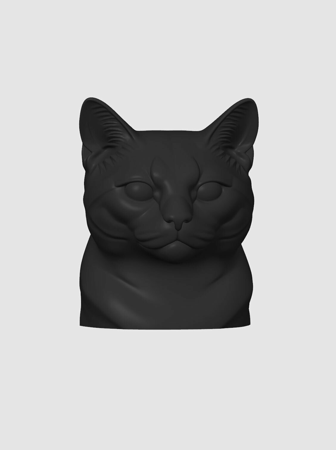 Эксклюзив! Статуэтка кошки - Европейская короткошерстная кошка (10 см, черный) - Милый друг, подарок, талисман