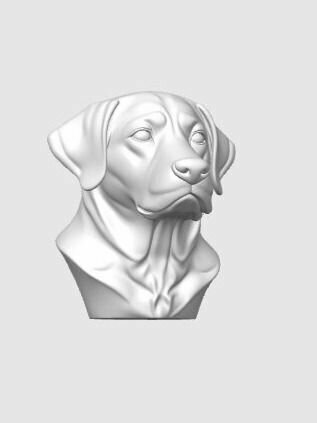 Эксклюзив! Статуэтка собаки - лабрадор-ретривер (10см, белый матовый) - Верный друг, подарок, талисман