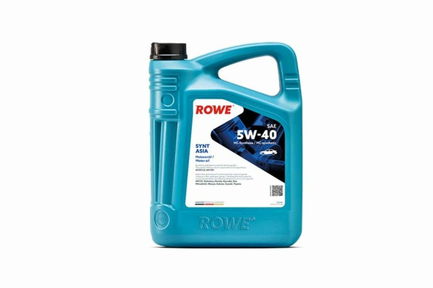 Масло Моторное Rowe Hightec Synt Asia 5W-40 4Л.(Rowe 20246004099)