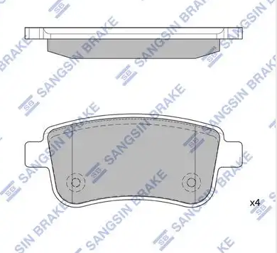 Колодки задние дисковые Рено Меган 3 , Сценик 3, Флюенс HI-Q SP1839